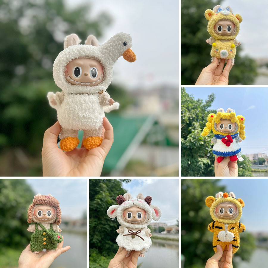 เฉพาะเสื้อผ้า] 17 ซม. Mystery Box Rab ผ้าเสื้อผ้า Handmade สีขาว Goose ...