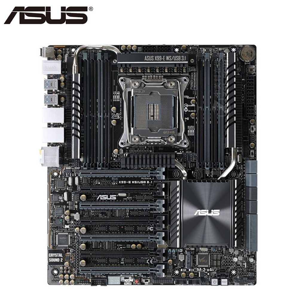 Asus X99-E WS/USB3.1 LGA 2011 V3 V4 workstation เมนบอร์ด 4 ทิศทาง SLI ...