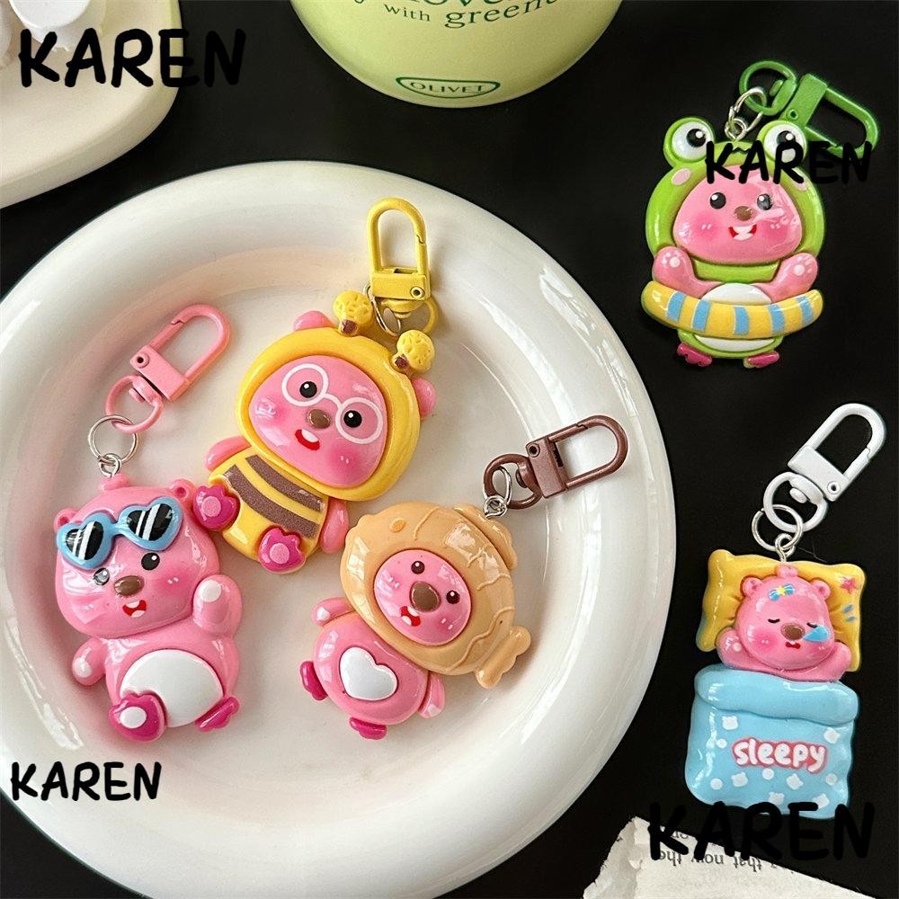 พวงกุญแจ KAREN จี้อนิเมะ Loopy แฟชั่น Zamang Numerical กระเป๋าการ์ตูน ...
