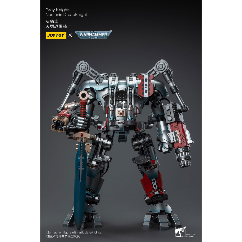 (In Stock) 1/18 Grey Knights Nemesis Dreadknight(รวม Grey Knights Terminator Caddon Vibova) - แอ ...