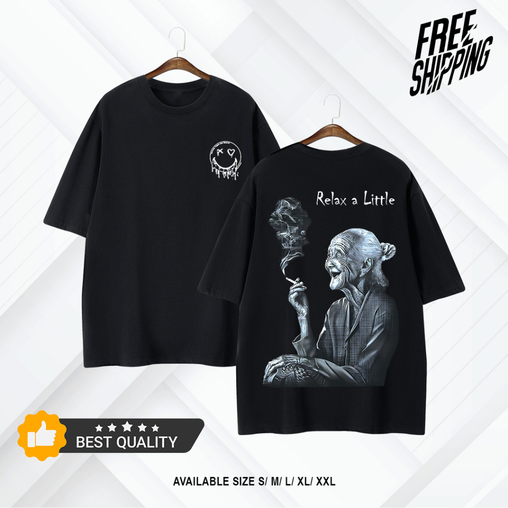 Nice Things Kaos Cotton Combed 32S ปกติขนาดใหญ่เสื้อยืดผู้ชายแขนสั้น ...