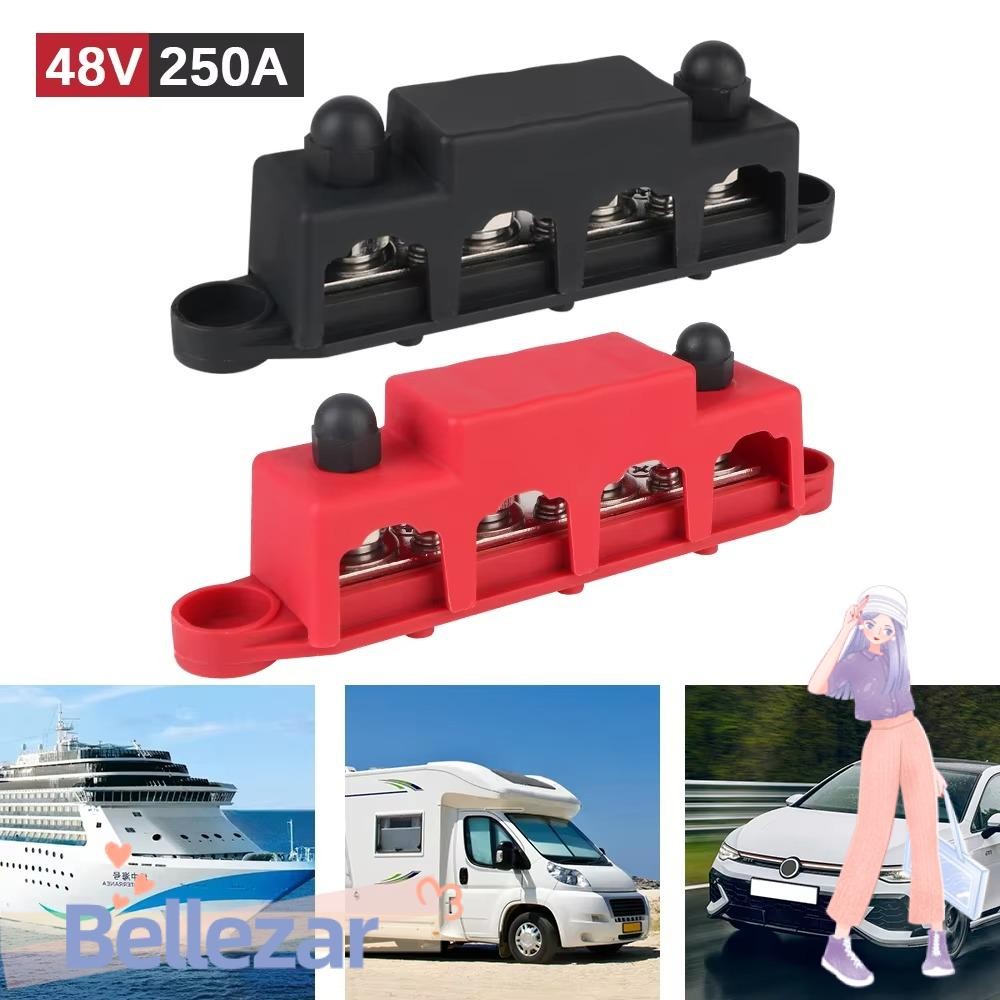 Bellezar Electro Junction, 4 วิธี 48V 250A DC Power Distribution Block, ปฏิบัติ 5/16 "3/8" Studs ...