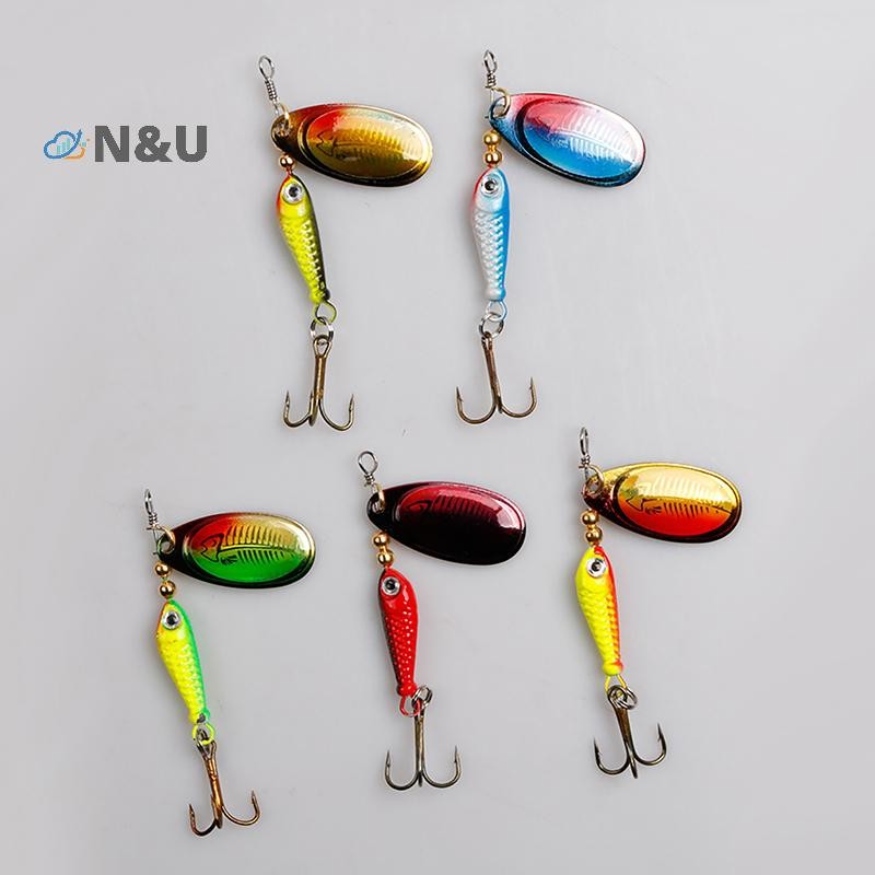 N&u ตกปลา Spinner เหยื่อ 9g ช้อน Lure เหยื่อโลหะ Treble Hook ปลา ...