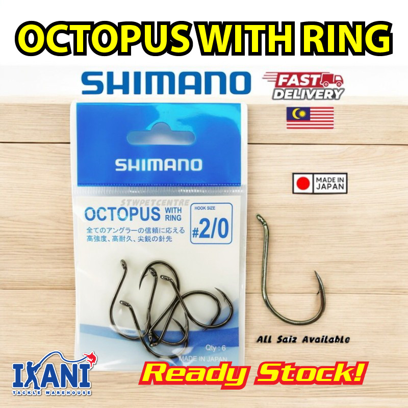 Shimano Octopus HOOK พร้อมแหวนตกปลาตะขอ MATA KAIL PANCING IKAN BOTTOM ...