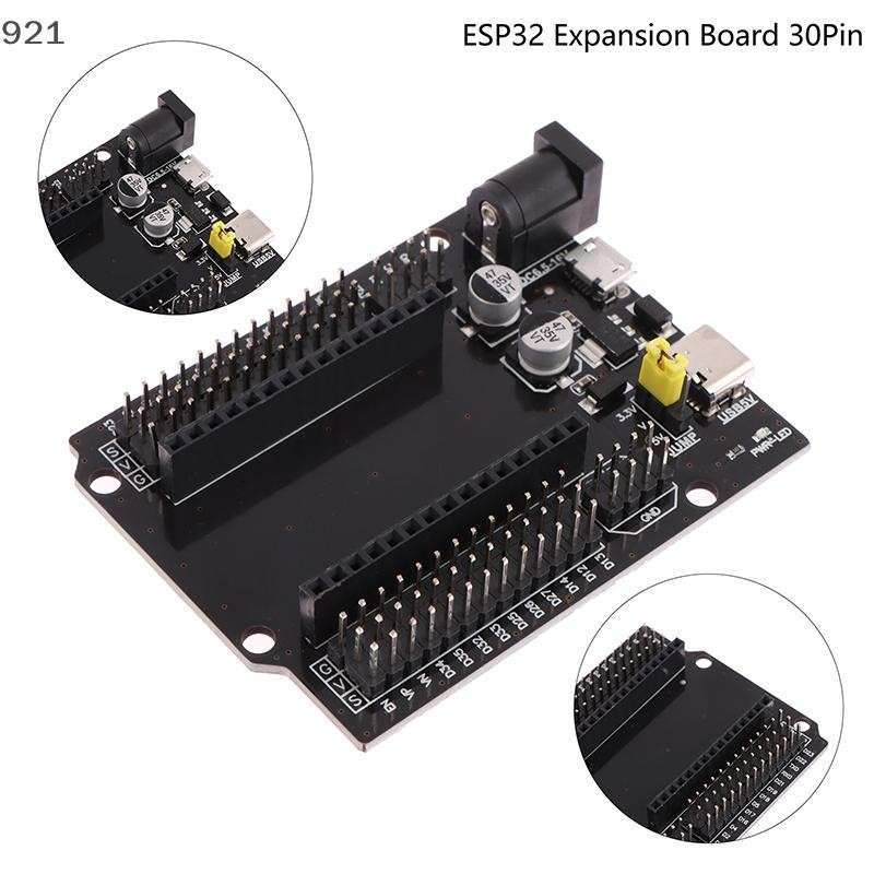 Nuanuaaa ESP32 การขยายโลโก้ ESP32 30Pin DEVKIT V1 Power Board โมดูลคอเต่า ESP32S Shield ...