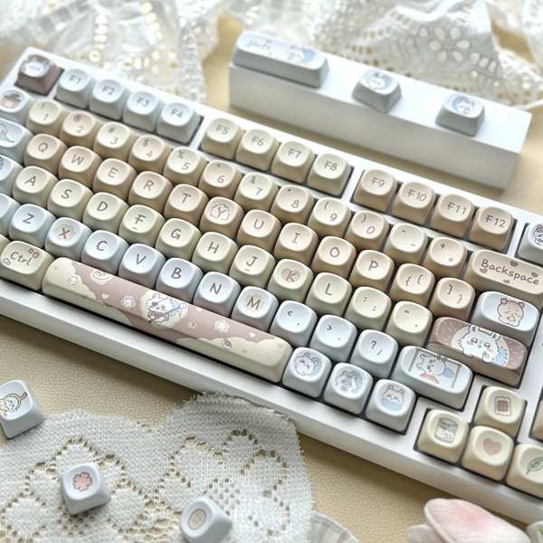 คีย์แคป Mechanical Keyboard Chikawa Flying Mouse Chestnut Steamed Buns ...