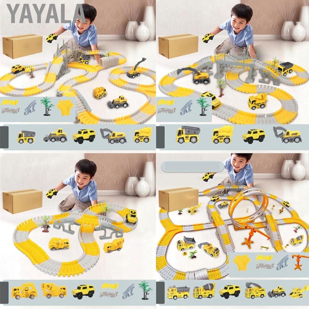 Yayala DIY Rail Car Toy Electric Track Flexible Construction Creates ...