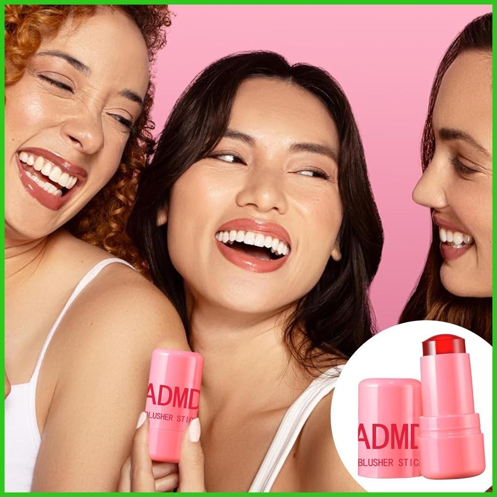 Cheek Tint Blush Shimmer Makeup Stick Jelly Blush Cream ลิปสติก Long ...