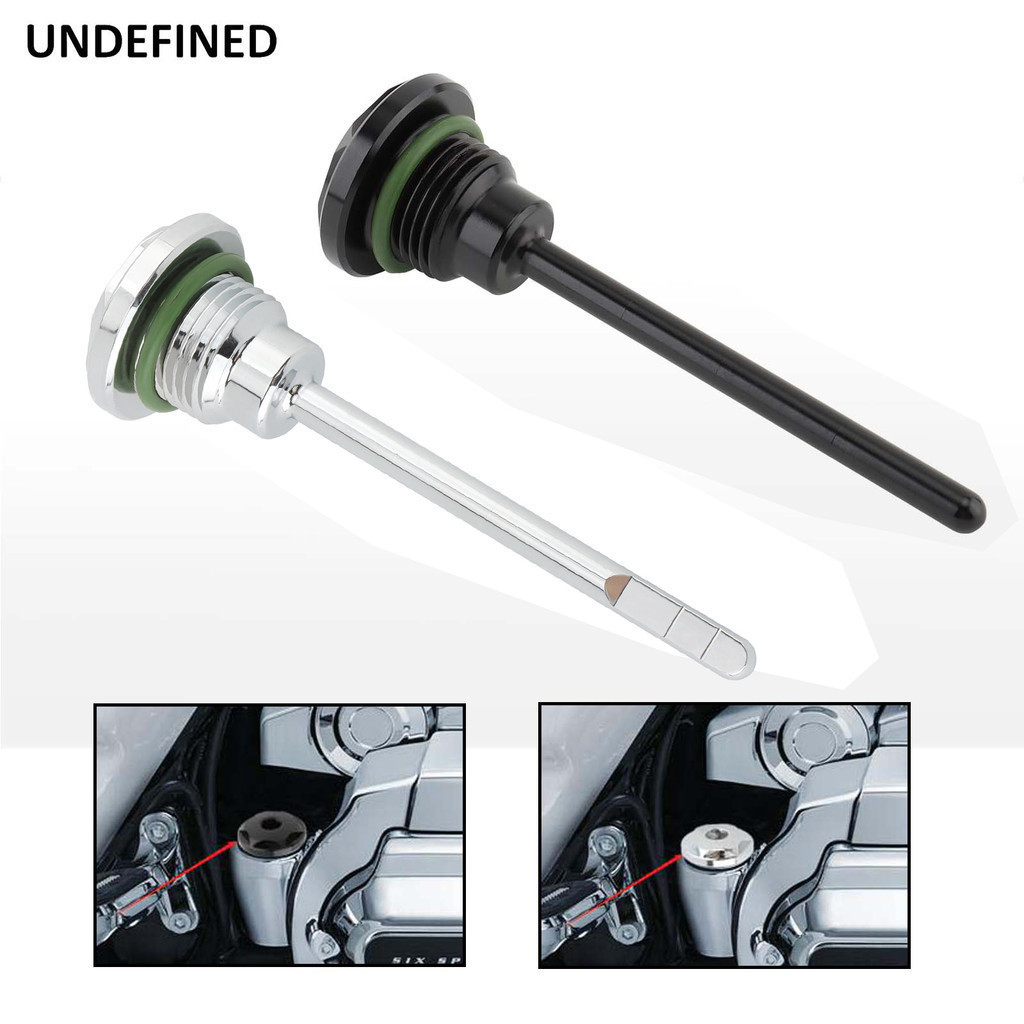 YJ Aluminum Motorcycle Dipstick Transmission Oil Fill Plug for Harley ...