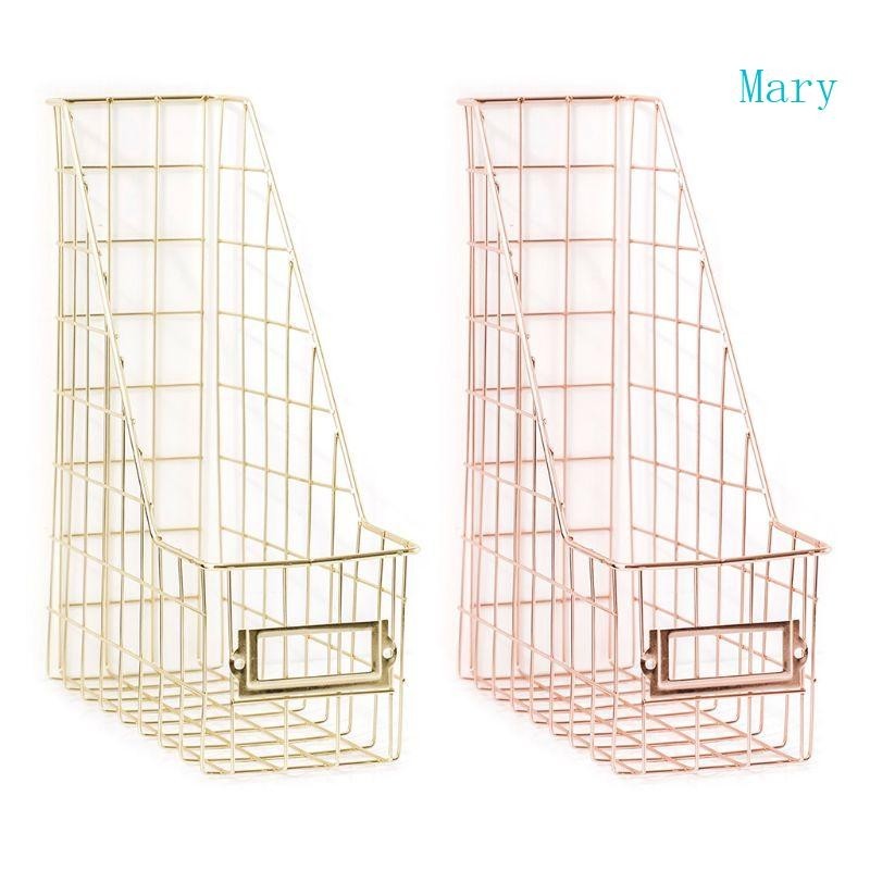 Mary Nordic Wrought Iron แฟ ้ มผู ้ ถือโต ๊ ะชั ้ นวางหนังสือ Rack ...