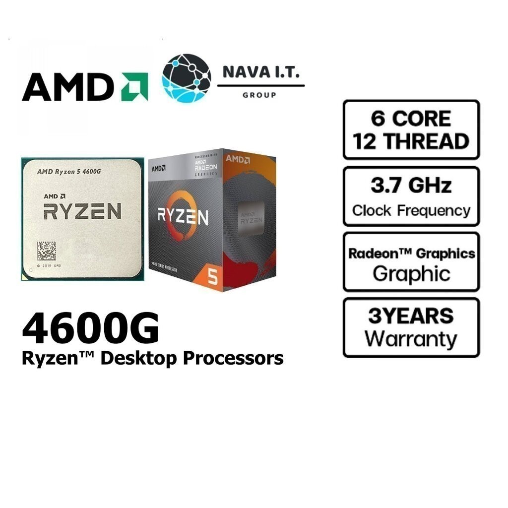 ⚡️กรุงเทพฯด่วน1ชั่วโมง⚡️ AMD RYZEN™ 5 4600G DESKTOP PROCESSORS รับ ...