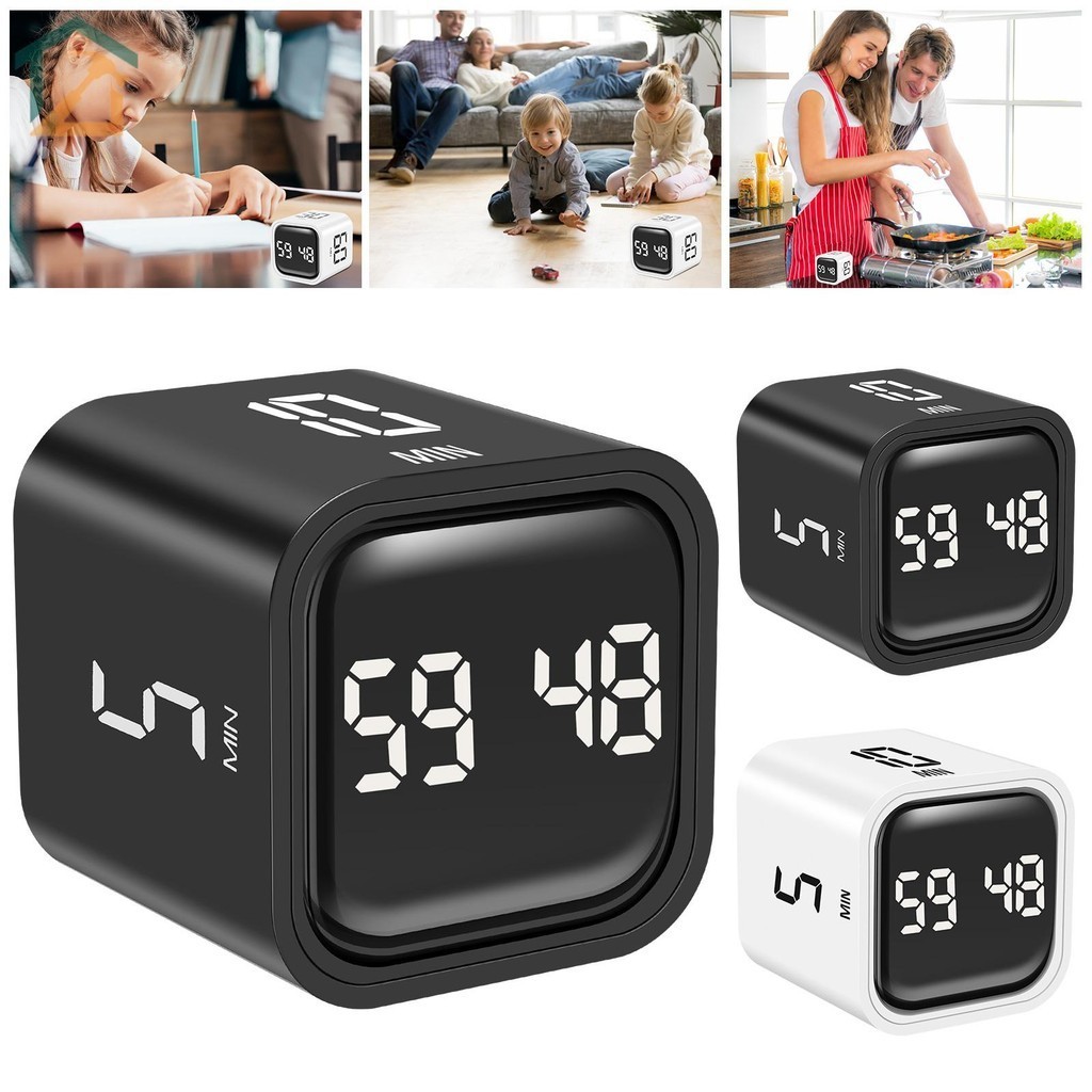 Cube Timer 500mAh ชาร์จหมุนจับเวลาขนาดกะทัดรัด Time Management Cube แบบ ...