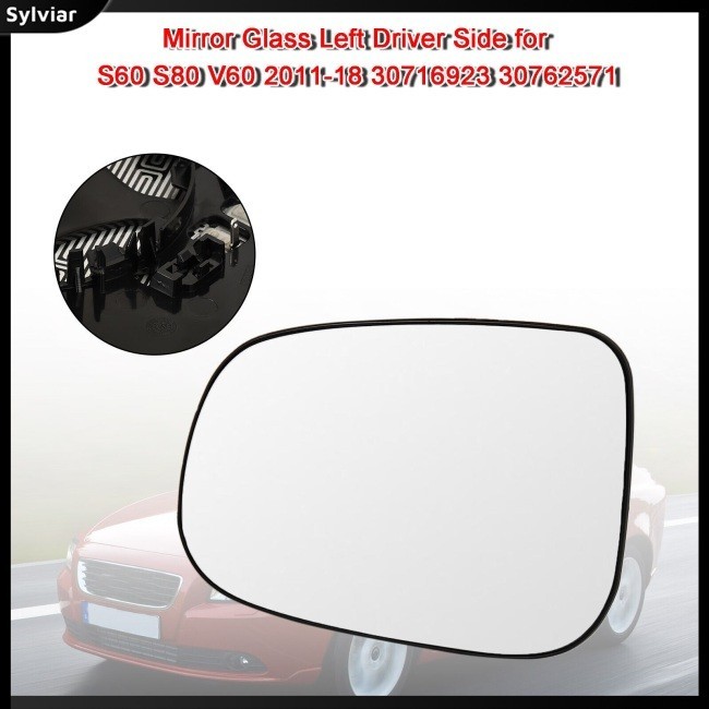 [sylviar] กระจกกระจกพร้อมใช้งานร่วมกับอุ่นสําหรับ S40 S60 S80 V40 V60 V70 XE/XEL XF/XFL XJ/XJL ...
