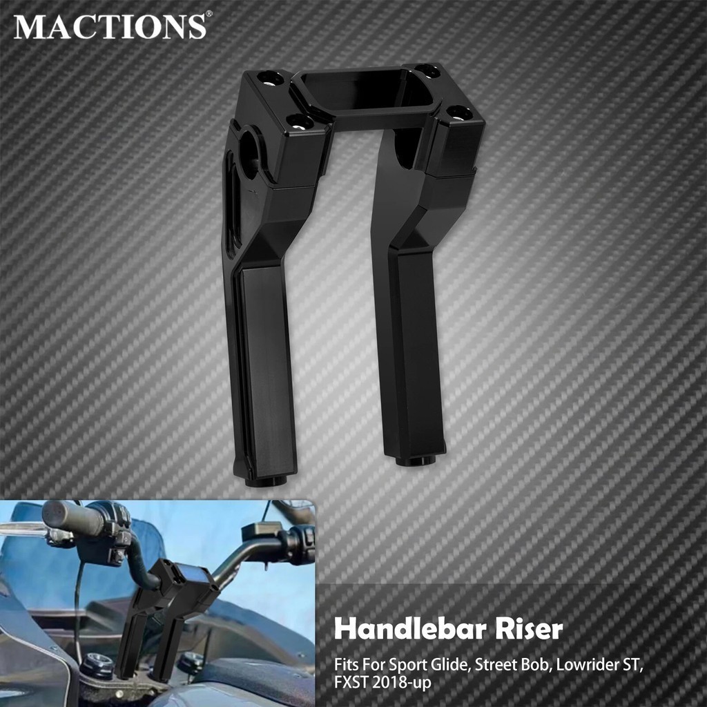 BA8'' Handlebar Riser Digital Dispaly Handle Bar 25mm Clamp Risers For ...