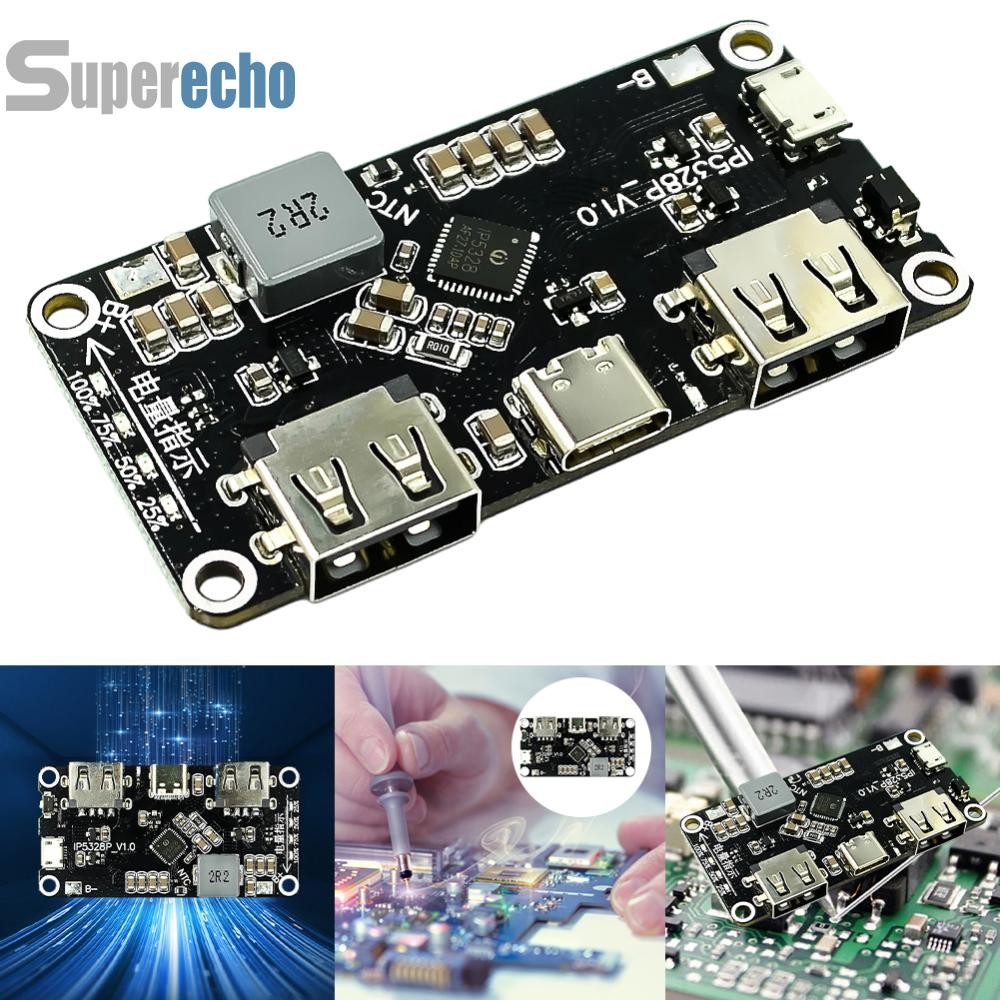 Qc4.0 QC3.0 Micro/Type-C USB Mobile Power Bank Module LED Dual USB ...