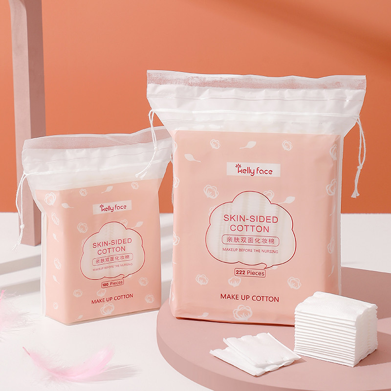 kelly face Thick Double-Sided Makeup Cotton Pads for Removing Makeup ...