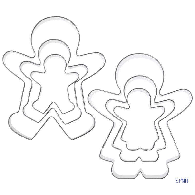 เครื่องตัดบิสกิต Super Gingerbread Man ชุดปาร์ตี้ฮาโลวีนเด็กผู้หญิง 3 ...