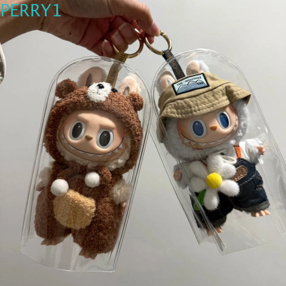 Perry Labubu Doll Storage Bag, ฝาครอบป้องกันโปร่งใส Labubu Display Bag ...