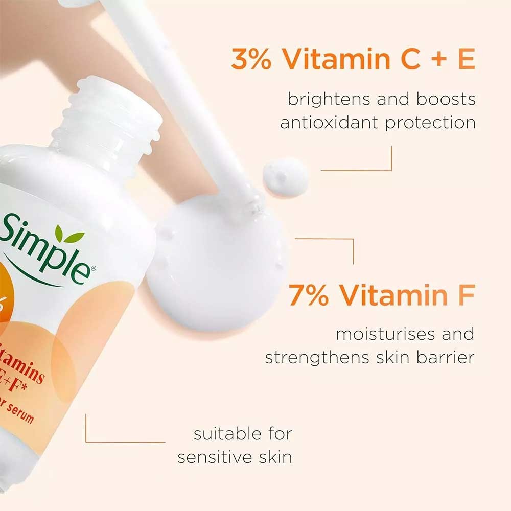 Simple 10% Vitamin C + E + F Booster Serum 30ml | Shopee Thailand