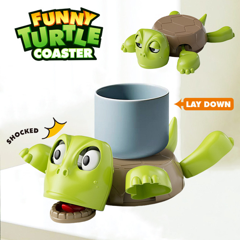 Creative ตลกเต่า Coaster เดสก์ท็อปตกแต่ง Tricky ของเล่น YL339 | Shopee ...