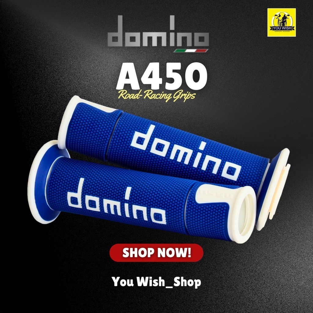 Domino Racing ปลอกแฮนด์โดมิโน่ A450 สีใหม่โดดเด่นกว่าเดิม สำหรับรถ ...