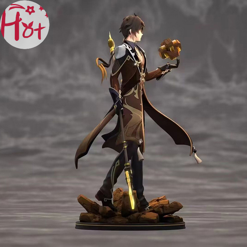 Ge Genshin Impact Zhongli Zhong Li Original Figurine PVC รูปตุ ๊ กตาของ ...
