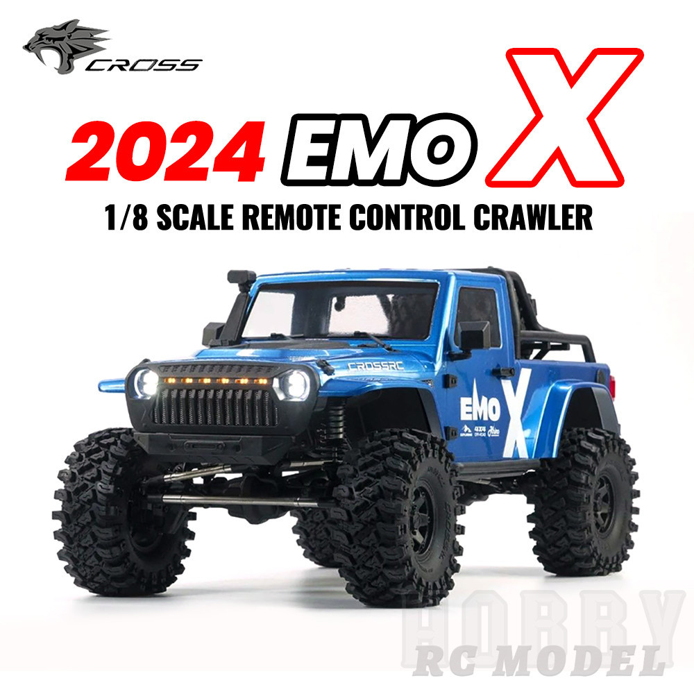 Crossrc 2024 EMOX 4WD RTR Diff ล็อคประตูประเภทเพลา 1/8 RC รีโมทคอนโทรล ...