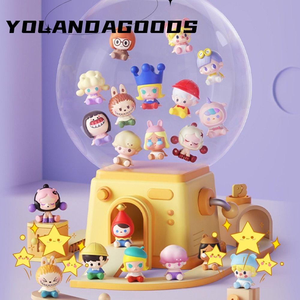 Yola Box, POPMART Pop Bean MOLLY Labubu CRYBABY อะนิเมะการ ์ ตูนรูป ...