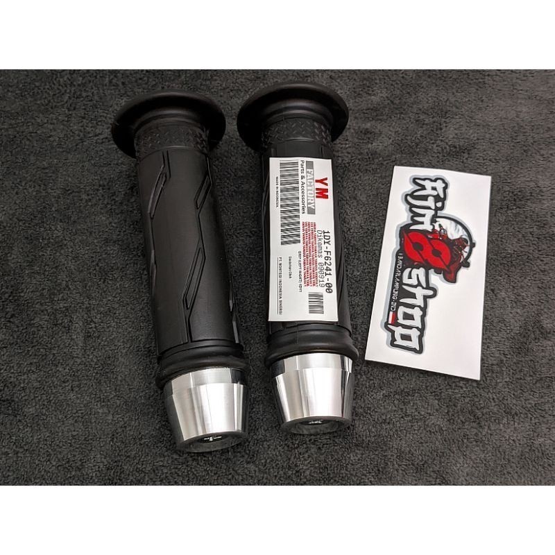 {KJ} Handgrip Motorcycle yamaha hand grip handfat jalu chrome รุ่น pcx ...