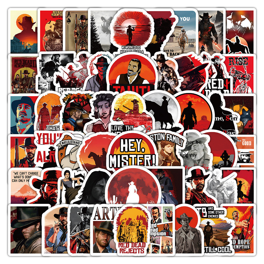 100 ชิ ้ น Red Dead Redemption วิดีโอเกมสติกเกอร ์ สมุดภาพกันน ้ ํา ...