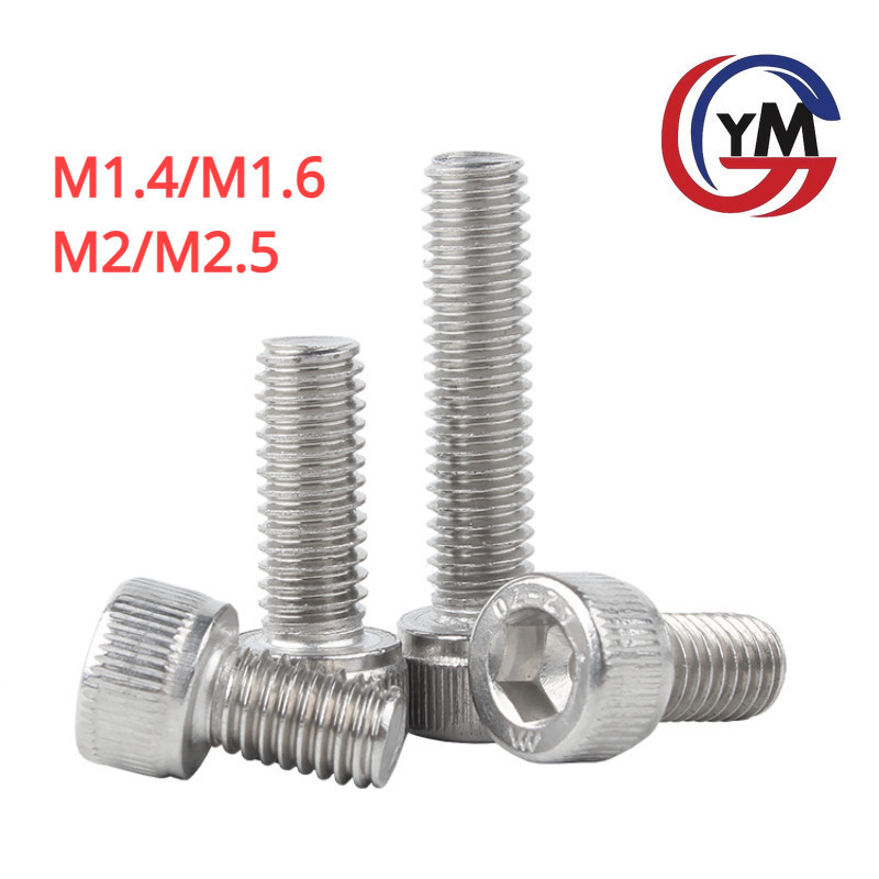 [YMH1] น็อต สกรู หัวจม สแตนเลส 304 เกลียวมิล ตลอด หยาบ / Hex Socket Head Cap Machine Screw ...