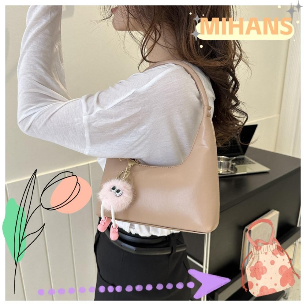 Mih Messenger Bag กระเป๋าถือ PU ดีไซน์มีสไตล์ กระเป๋าสะพายแบบนุ่ม | Shopee Thailand