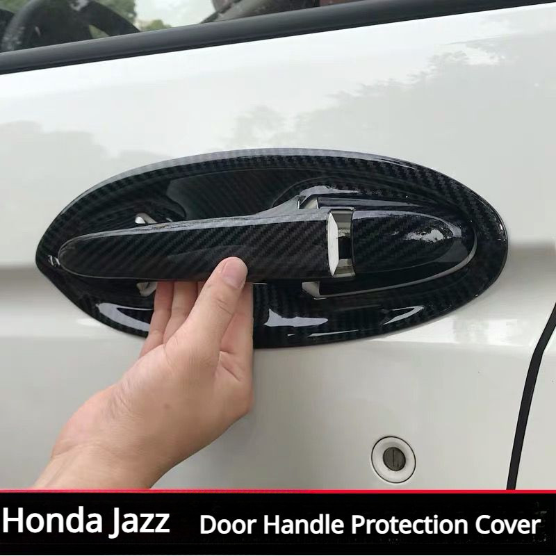 2014-2020 Honda Jazz / Shuttle / Fit ABS คาร ์ บอนไฟเบอร ์ ประตูฝาครอบป ...