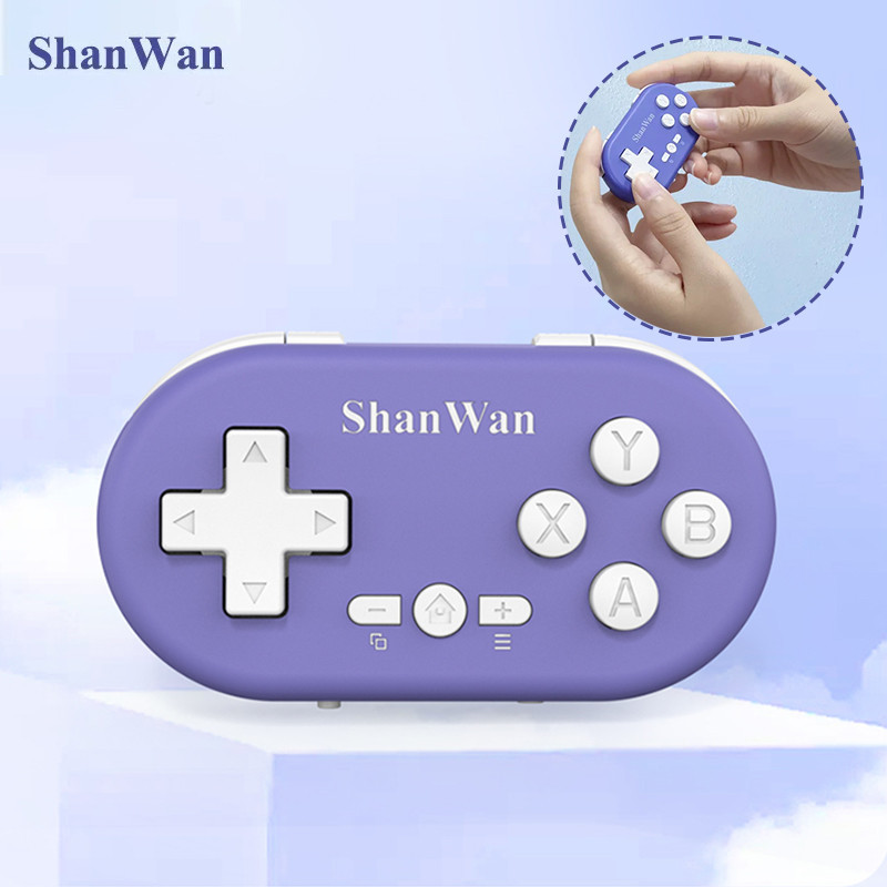 Shanwan Micro Wireless Bluetooth Controller Pocket-Sized Mini Gamepad ...