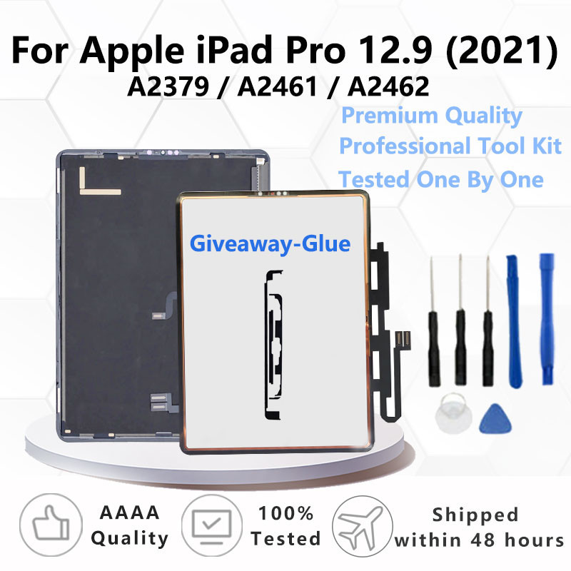 สําหรับ Apple iPad Pro 12.9 (2021) หน้าจอสัมผัสแผงกระจก Digitizer และจอ ...
