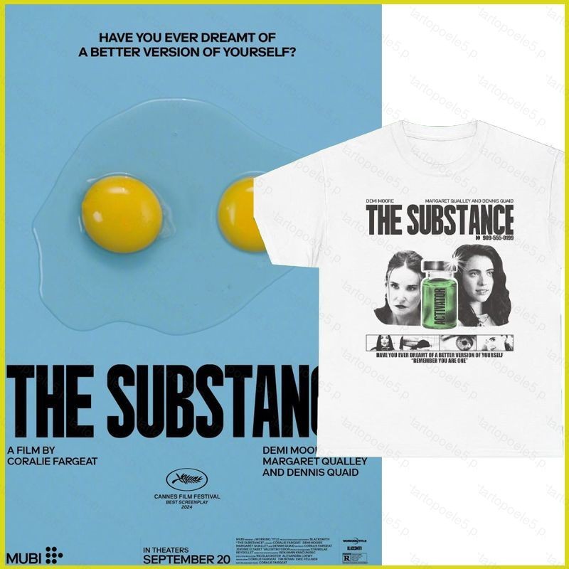 Sta5 The Substance SUE Elizabeth film เสื้อยืดสไตล์เดียวกันเสื้อแขนสั้น ...