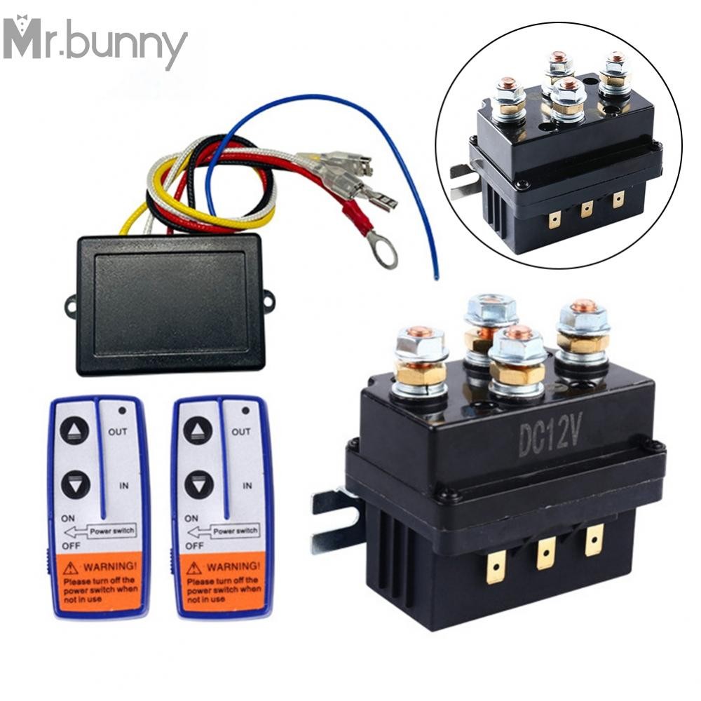 12v 500A Winch Remote Contactor Winch Control Solenoid Relay Twin Remote | Shopee Thailand