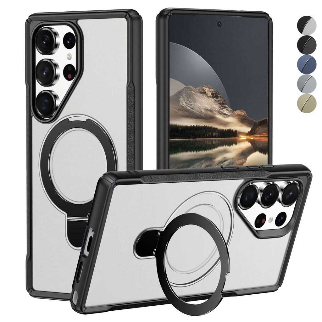 Strong Magnetic Kickstand สําหรับ Samsung Galaxy S25 Ultra S24 Plus A54 A35 A55 A16 A26 A14 A06 ...