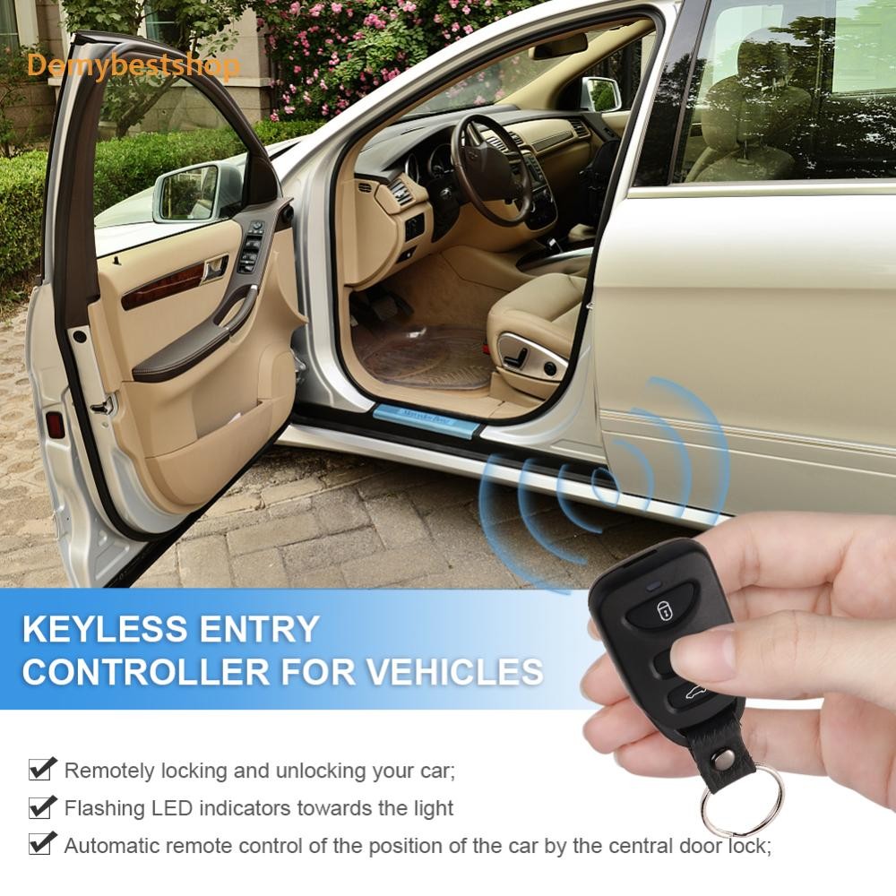 Auto Remote Central Kit 12V Car Central Locking Car Door Lock ระบบเตือน ...
