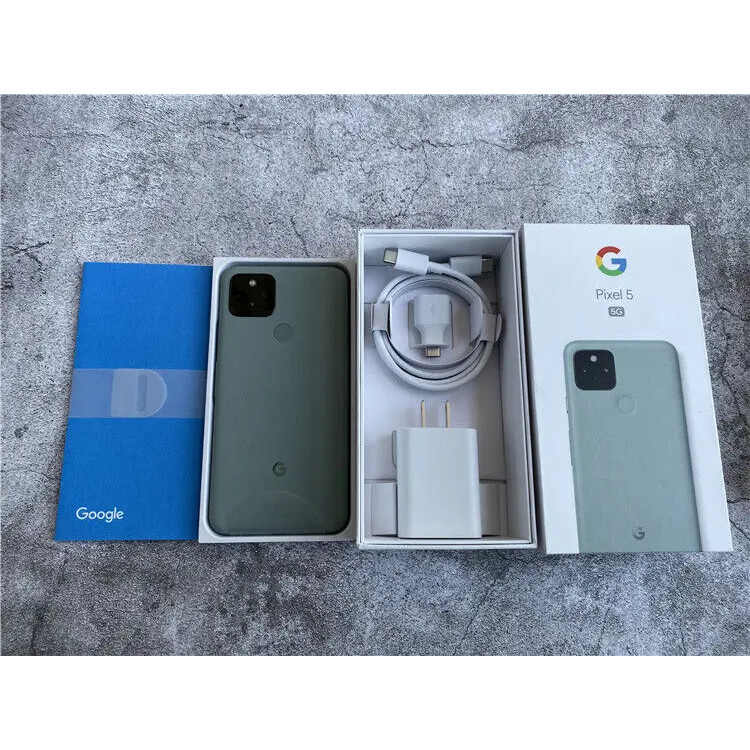 Google Pixel 5 5G โทรศัพท์มือถือปลดล็อค Original 6.0 "Snapdragon 765G Octa Core 8GB + 128GB ROM ...