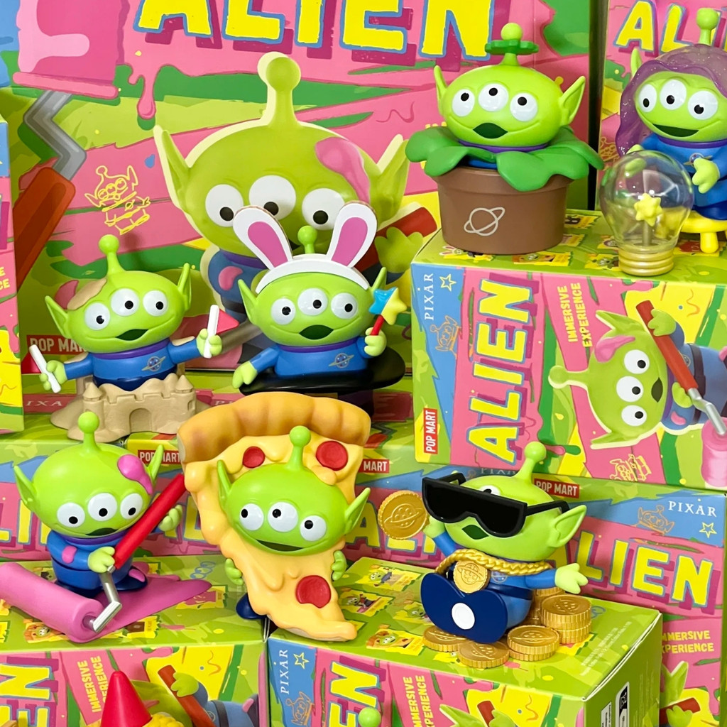 [ของแท้] Popmart Disney Pixar Three-Eyed Alien Immersive Experience ...