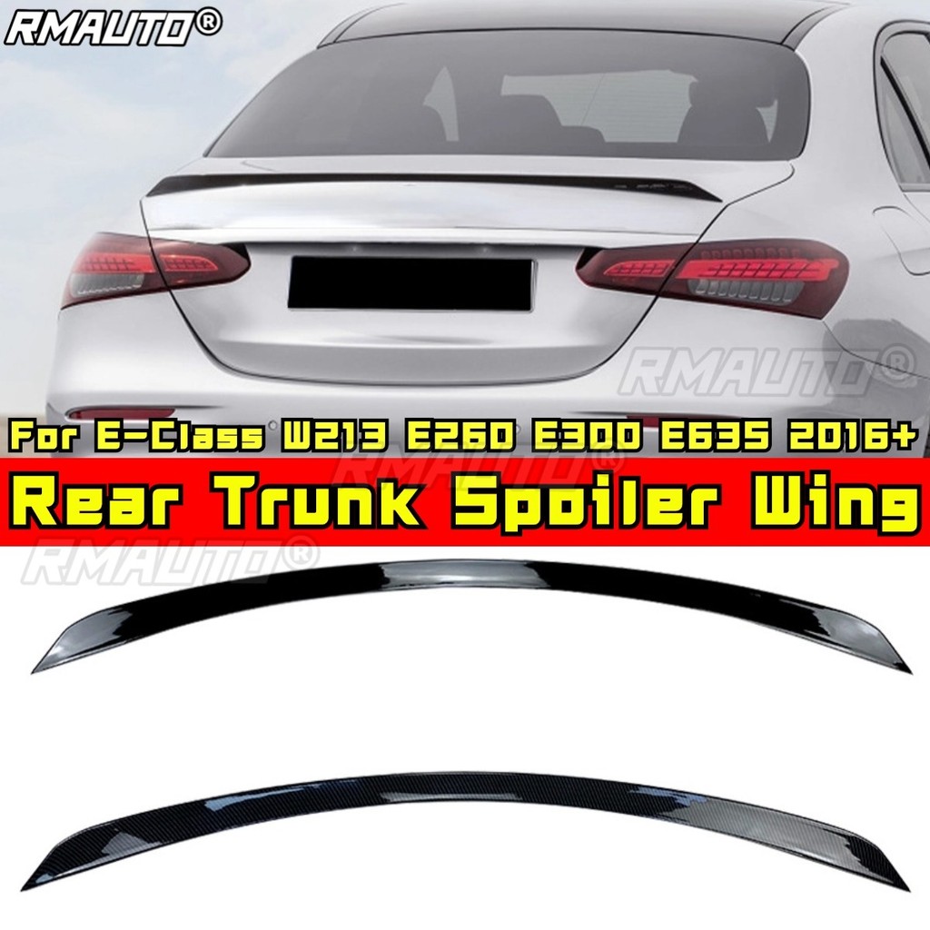 สําหรับmercedes Benz E-Class W213 E260 E300 E63S 2016 + Body Kitด้านหลังTrunk Wingด้านหลังสปอยเล ...