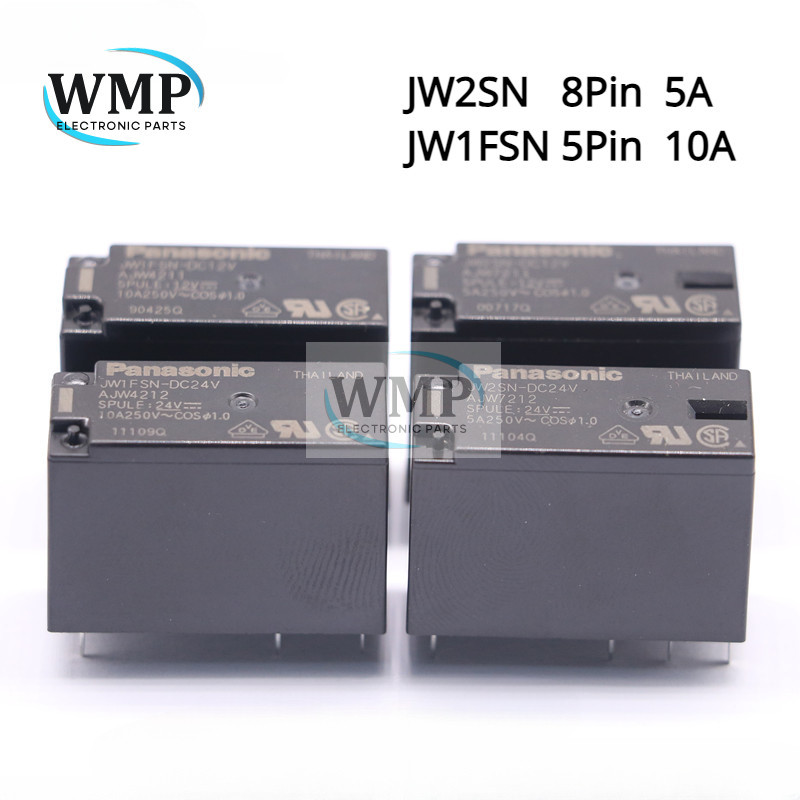 Original Panasonic Power Relay JW2SN JW1FSN JW2SN-DC24V DC12V JW1FSN ...