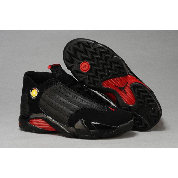 Jd2024new ขายร้อน Air Jordan 14 Retro Black Red รองเท้าวิ่งผู้ชาย AJ14 ...