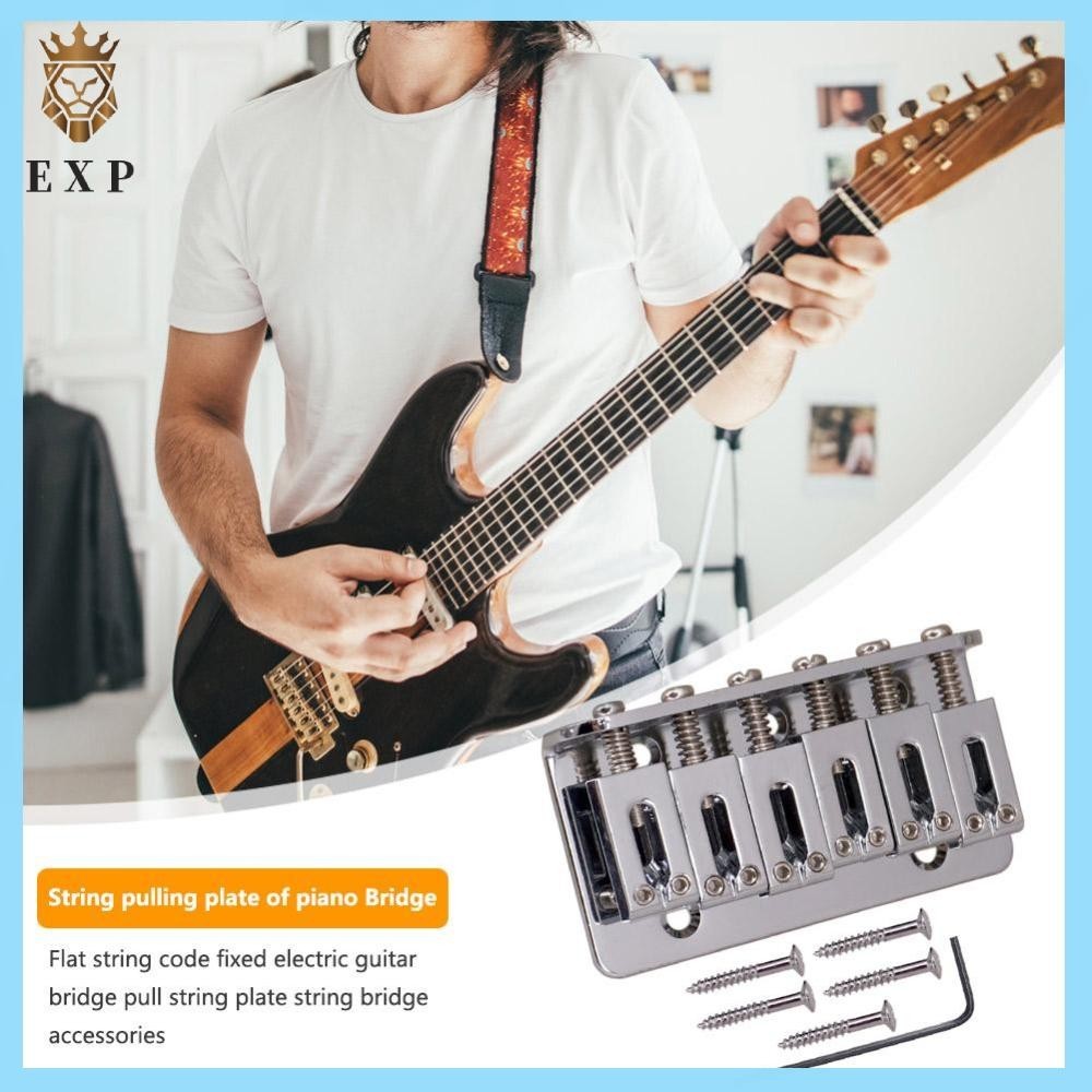 [ระเบิด1.th ] 6 Strings Guitar Bridge Saddle Tailpiece สําหรับ Fender Strat กีตาร ์ ไฟฟ ้ า ...