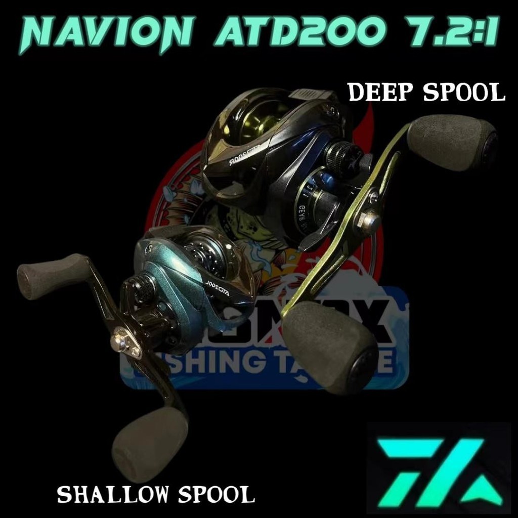 _SignoxTackle_ Mesin BC Reel NAVION ATD200 BC Fishing Reel Ratio 7.2:1 ...