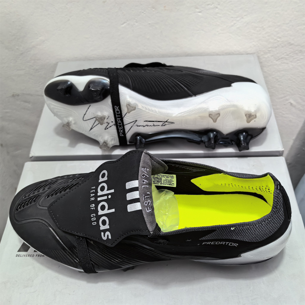 Predator 2024 Y3 Elite Tongue FG 39-45 รองเท้าฟุตบอลถักกลางแจ้งสําหรับ ...