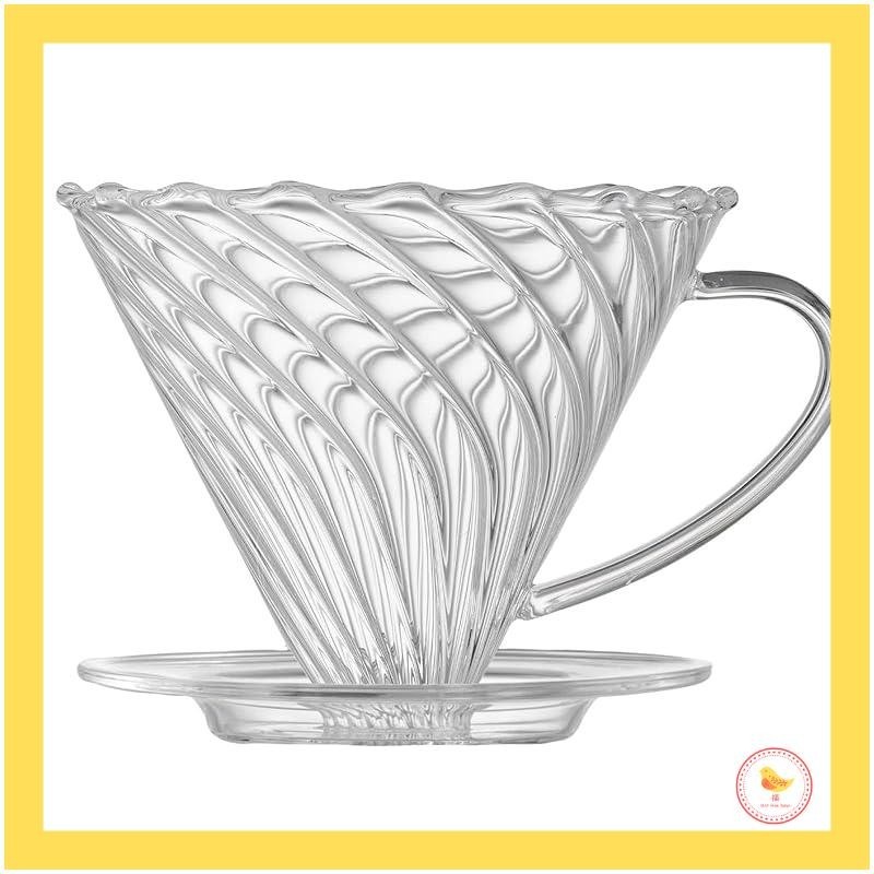 【Japan】Vandroop Coffee Dripper Glass Reusable Transparent Coffee Hand ...
