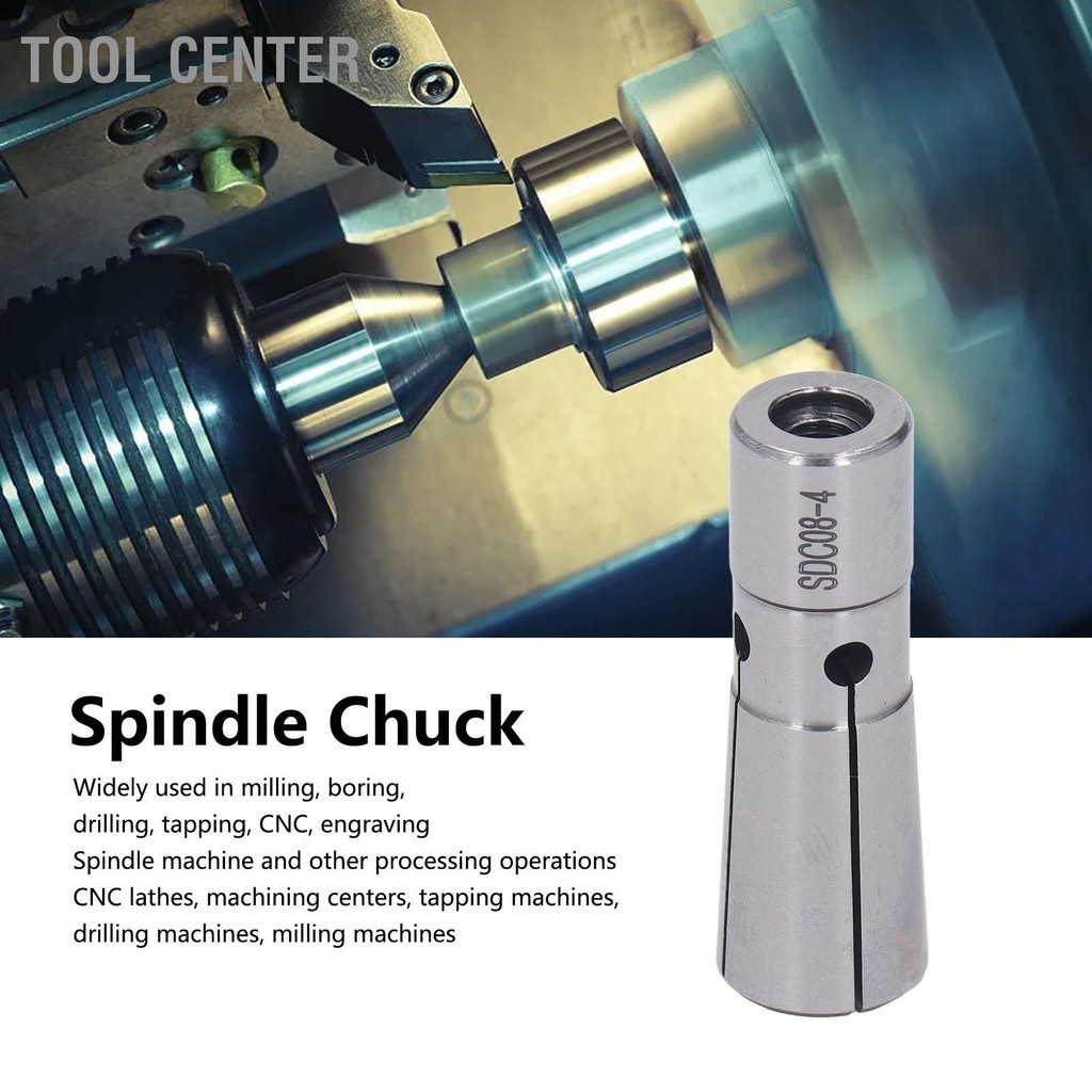 Tool Center Spindle Chuck เครื่องกลึง CNC Clamping Adapter Collet ...