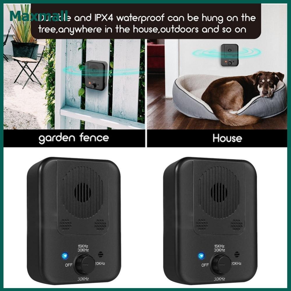 Maxmall Ultrasonic Stopper Bark Dog Repeller Pet Training Stop Barking ...